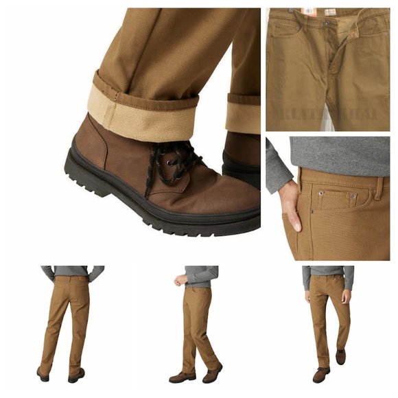 Weatherproof | Pants | Brown Nwt Weatherproof Vintage Mens Fleece Lined ...